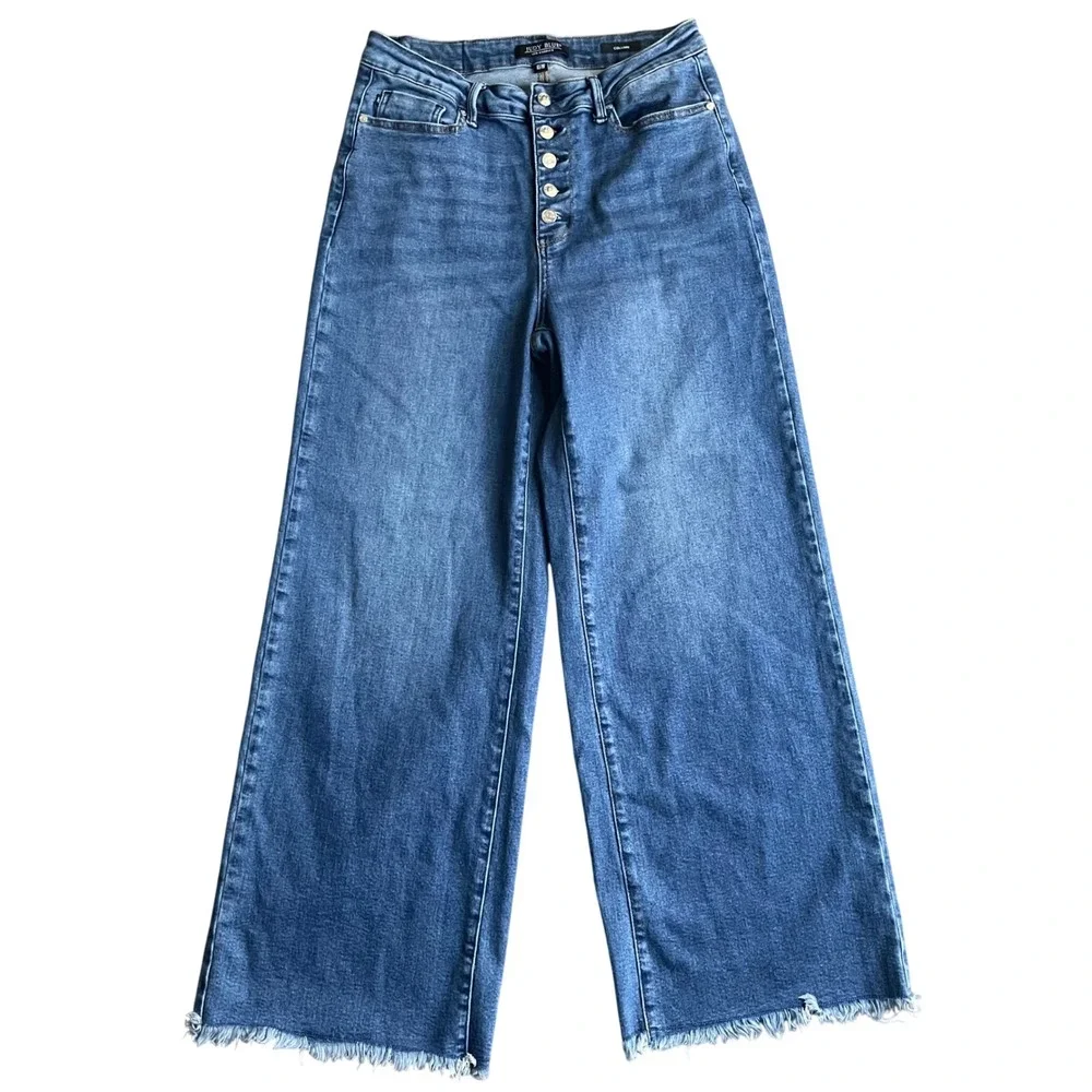 Judy Blue | Jeans | Judy Blue Column Jeans Women 6w Blue Wide Leg High ...